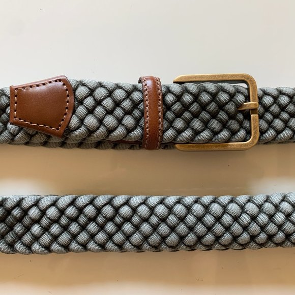 Orvis | Accessories | Orvis Mens Distressed Woven Belt Made In Usa Grey ...